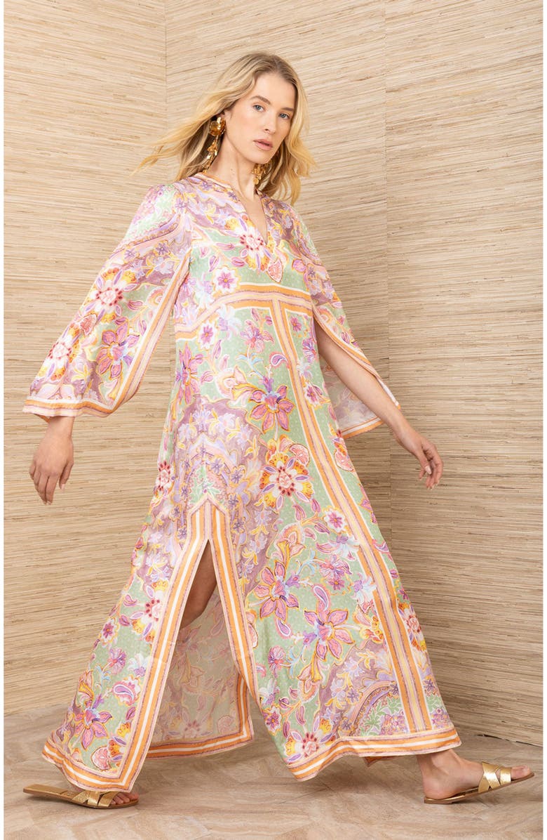 Hale Bob Aileen Silk Caftan Dress | Nordstrom