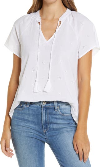 Caslon® Eyelet Tassel Top | Nordstromrack