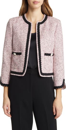 Ted Baker London Estia Metallic Bouclé Crop Jacket | Nordstrom