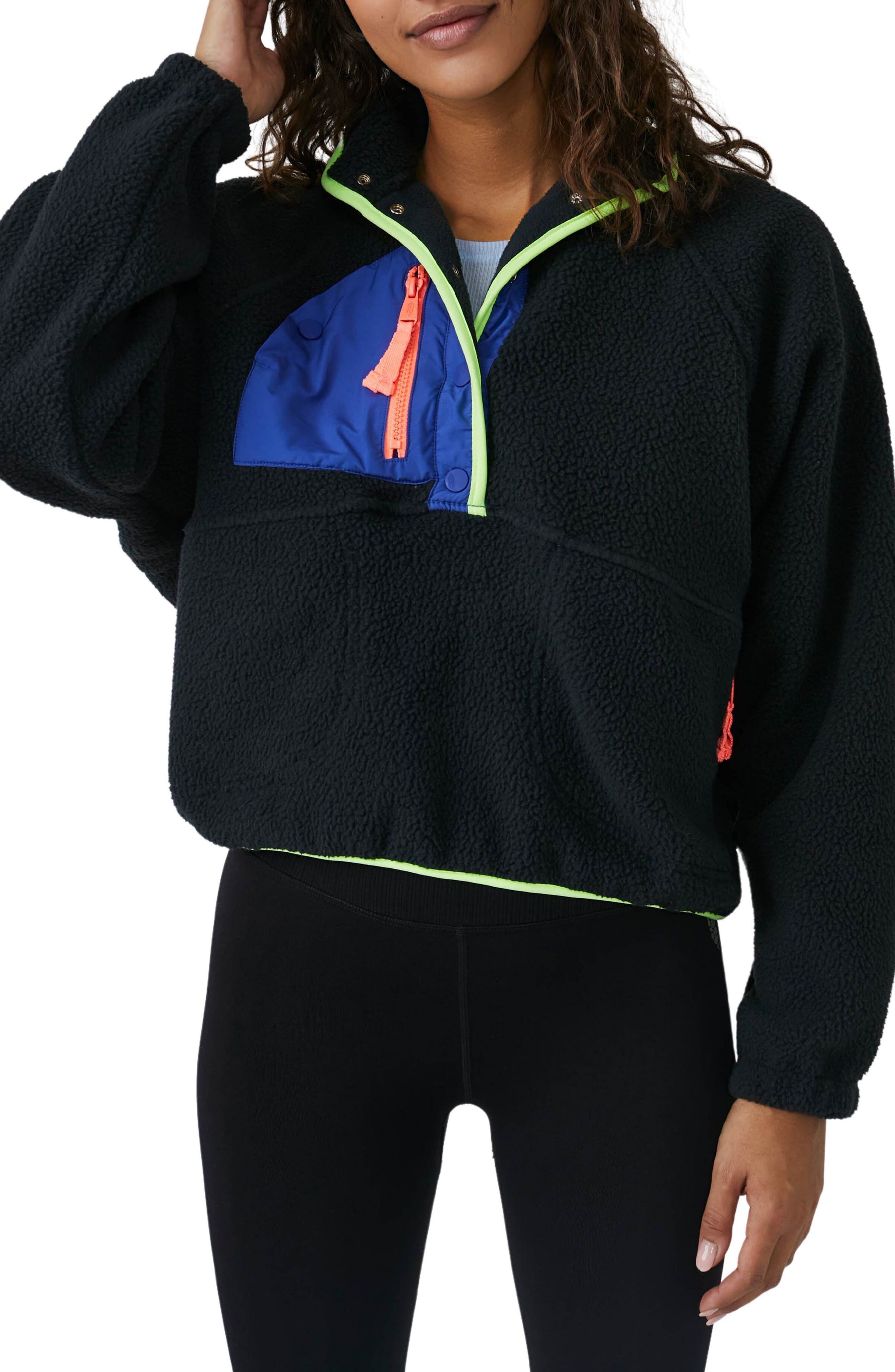 Free People Hit the Slopes Colorblock Pullover | Nordstrom