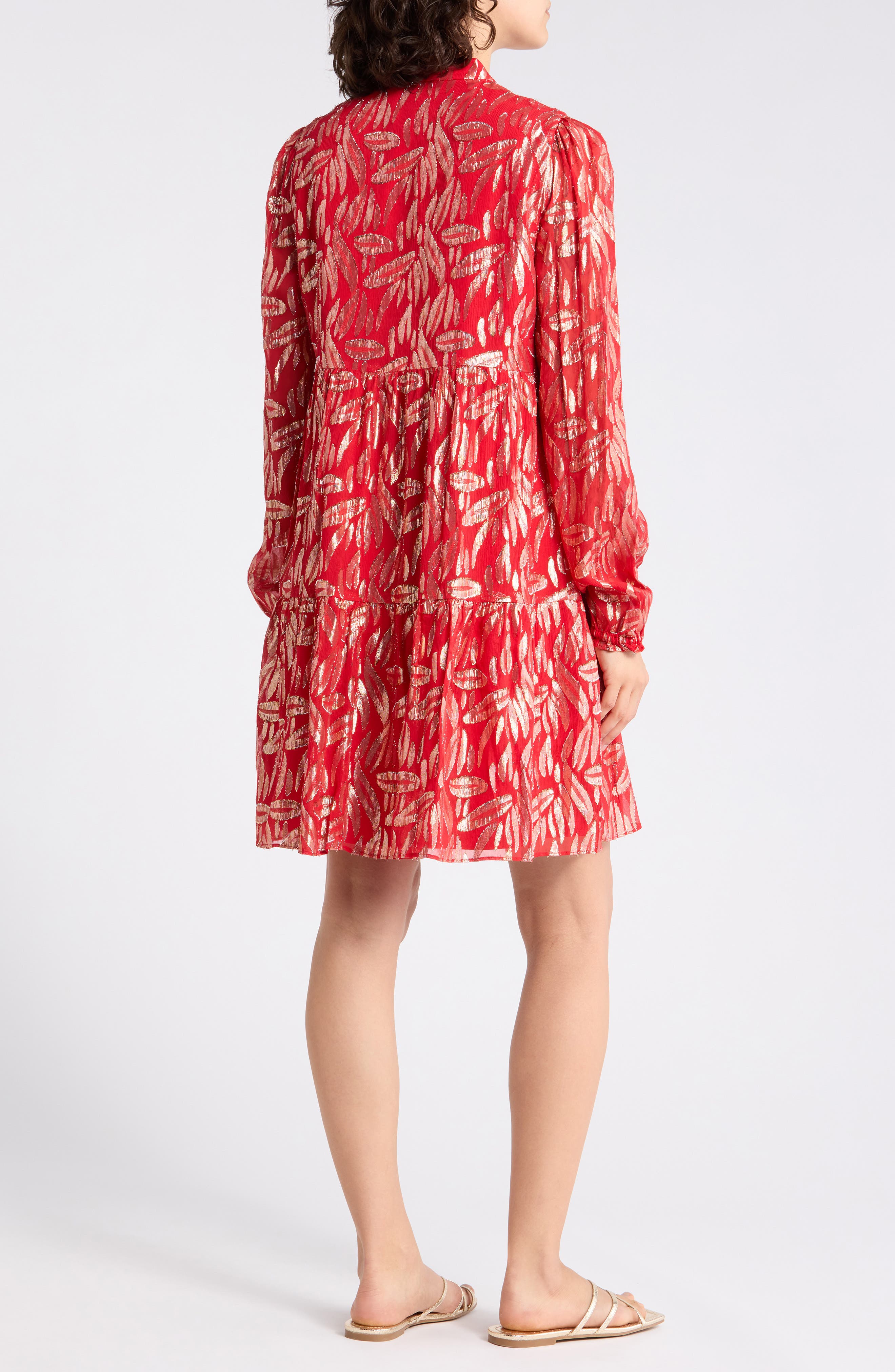 Lilly Pulitzer® Cornellia Long Sleeve Silk Blend Babydoll Dress ...