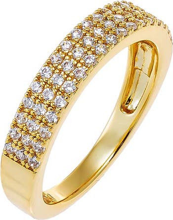 BY ADINA EDEN Pave Triple Row Eternity Band Ring | Nordstrom