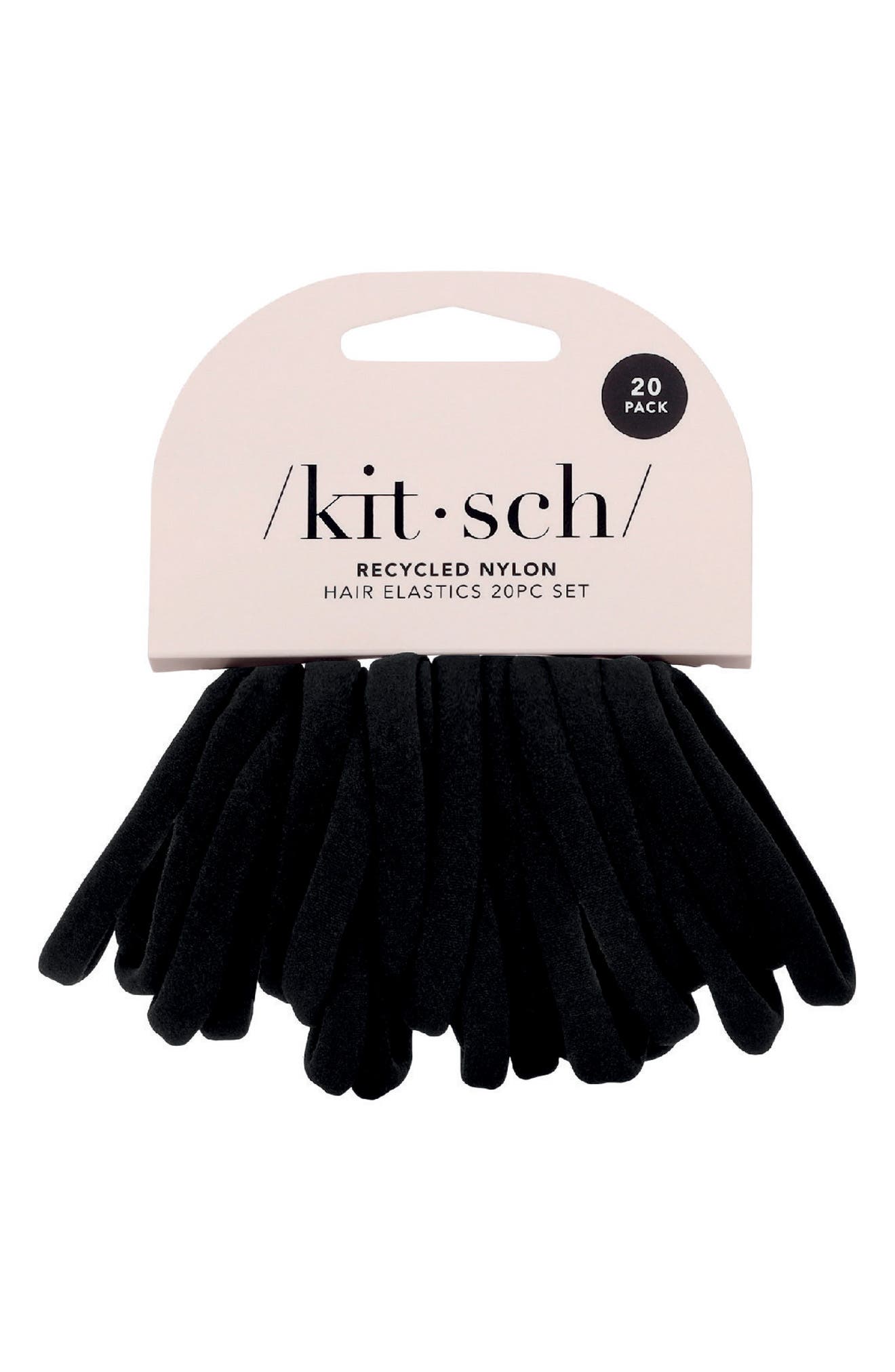 Kitsch Recycled Nylon 20-Pack Ponytail Holders | Nordstrom