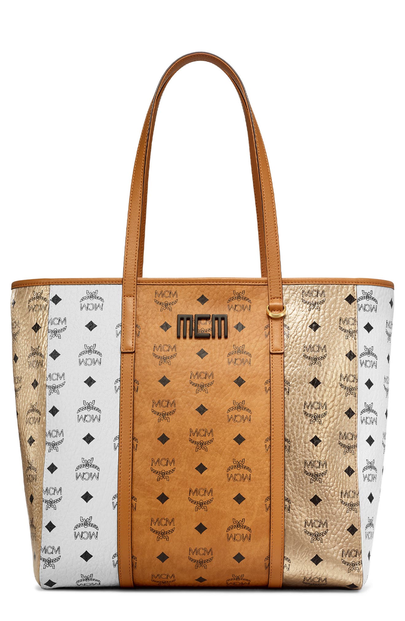 MCM Medium Toni Visetos Mixed Canvas Shopper | Nordstrom