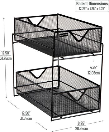 MIND READER 2-Tier Mesh Sliding Drawer Organizer Basket | Nordstromrack