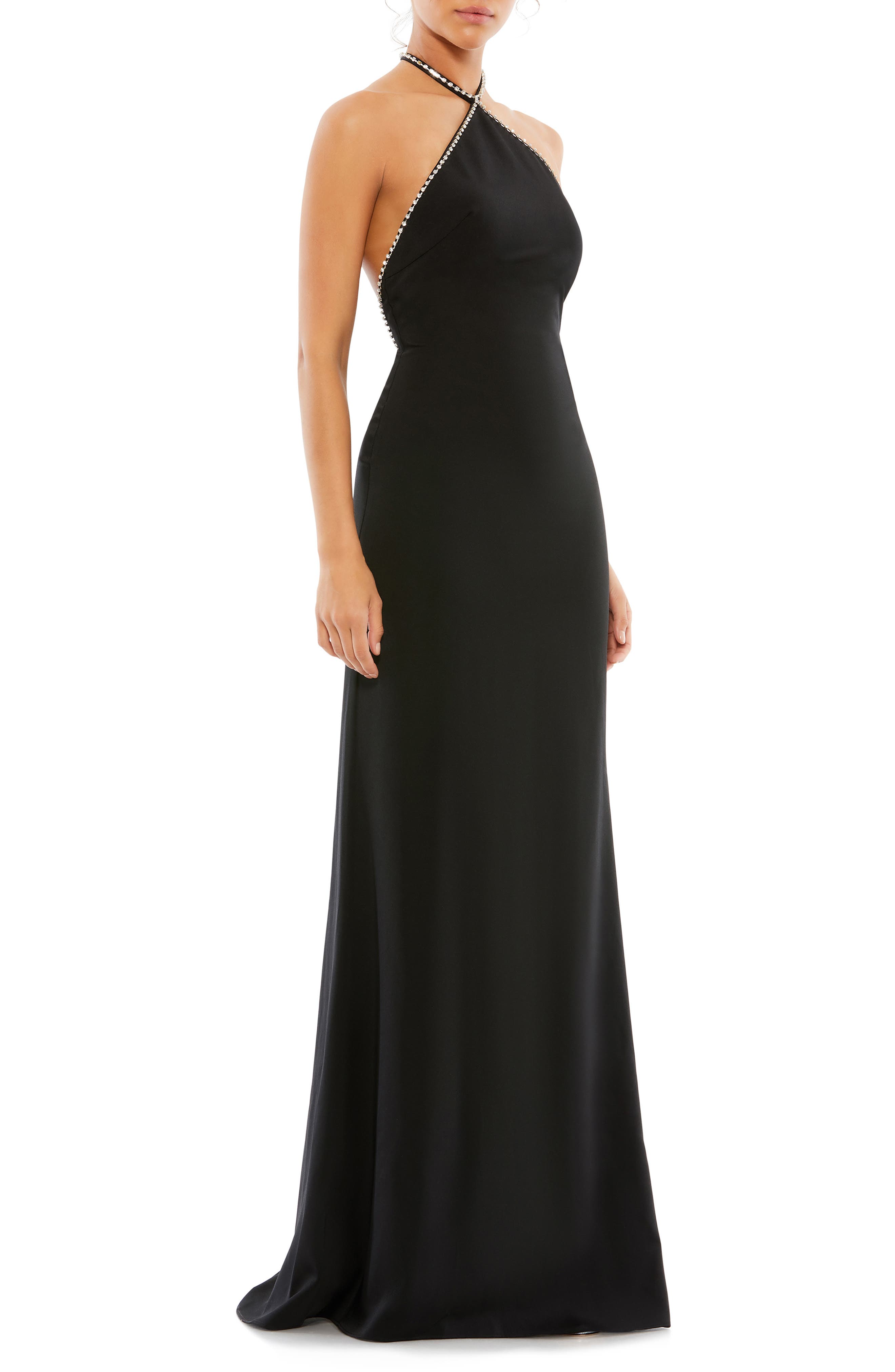 Mac Duggal Halter Neck Trumpet Gown | Nordstrom