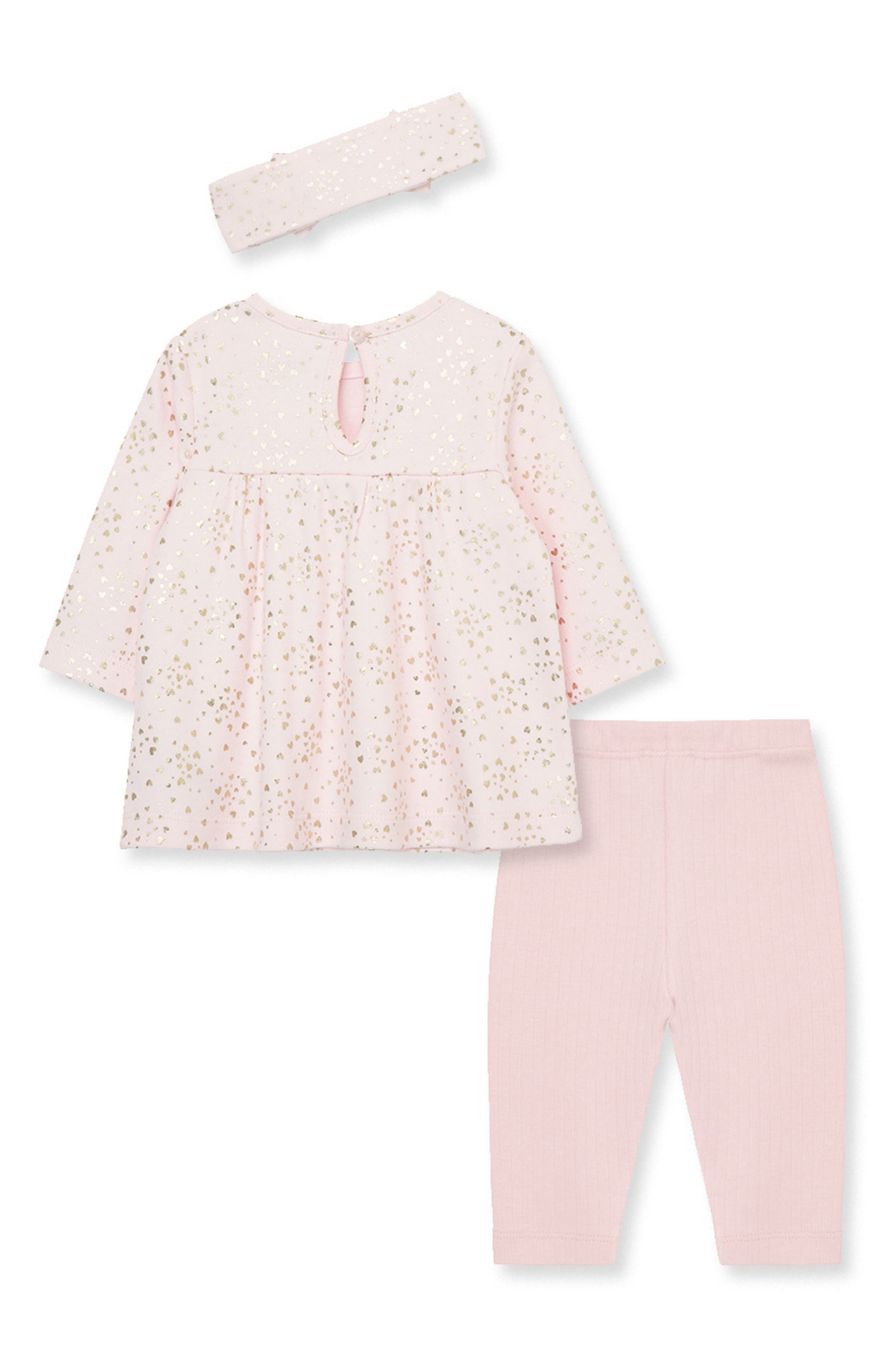 Little Me Heart Shine Tunic 3-Piece Set | Nordstromrack