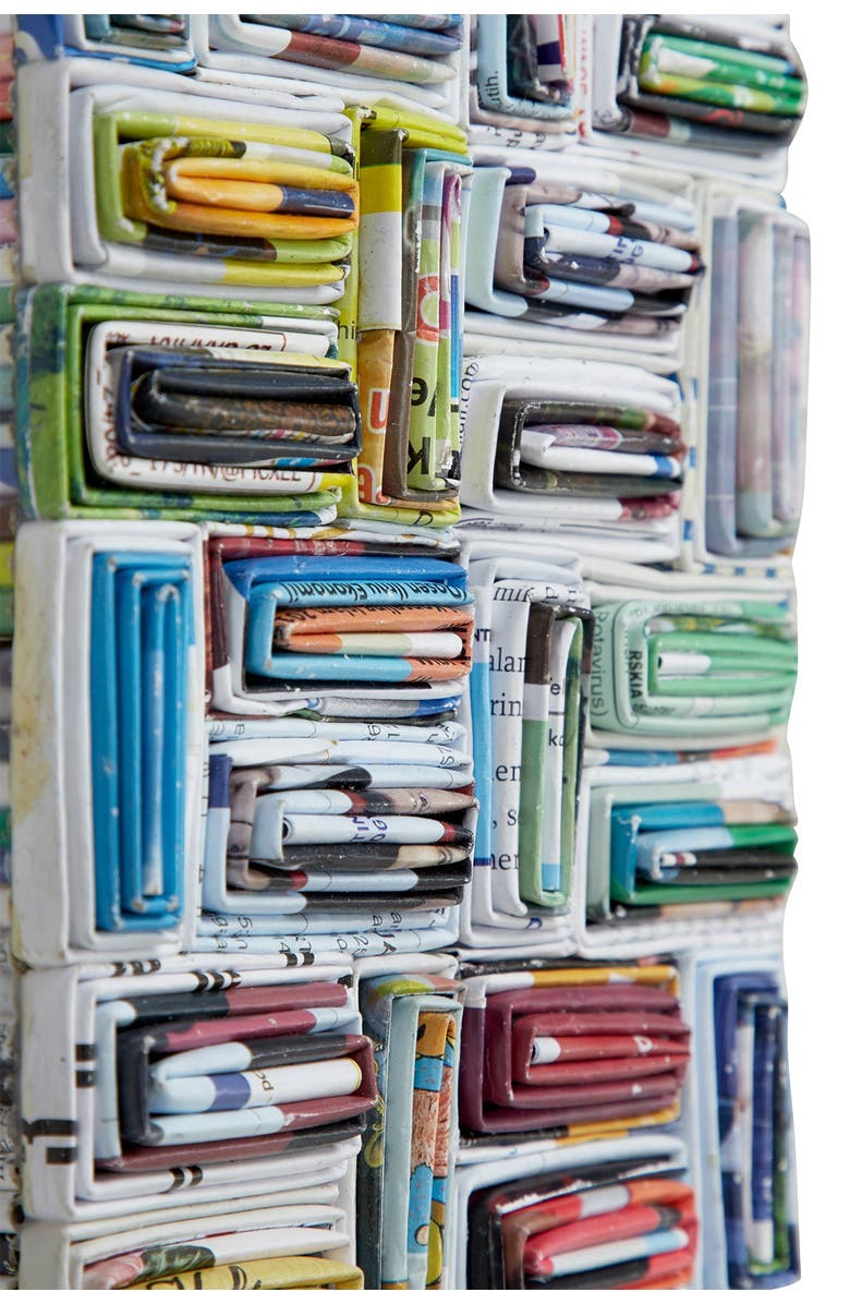 WILLOW ROW Multicolored Glass Handmade Recycled Magazine Frame Wall ...