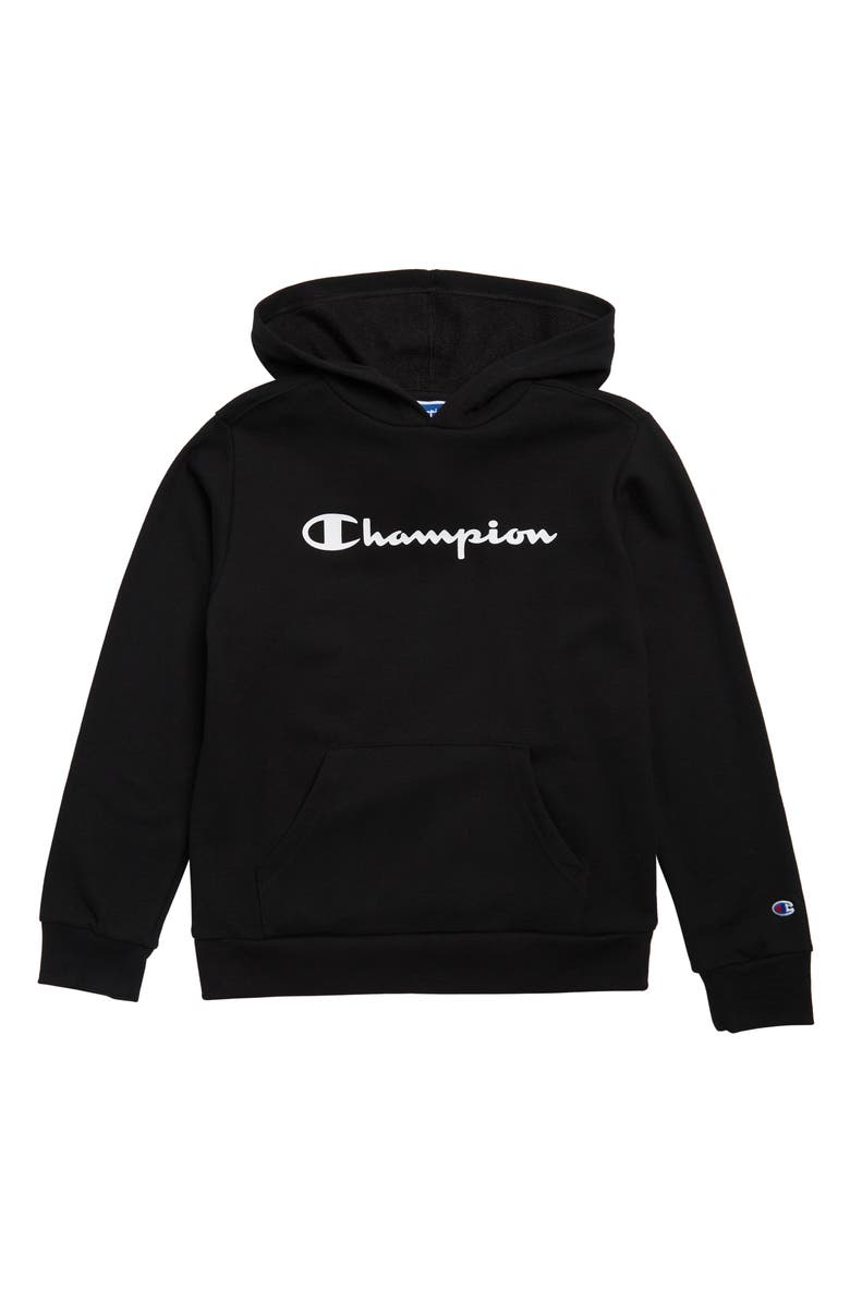 Champion Kids' Script Logo Terry Hoodie | Nordstromrack