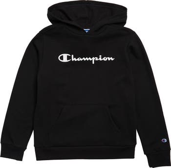 Champion Kids' Script Logo Terry Hoodie | Nordstromrack