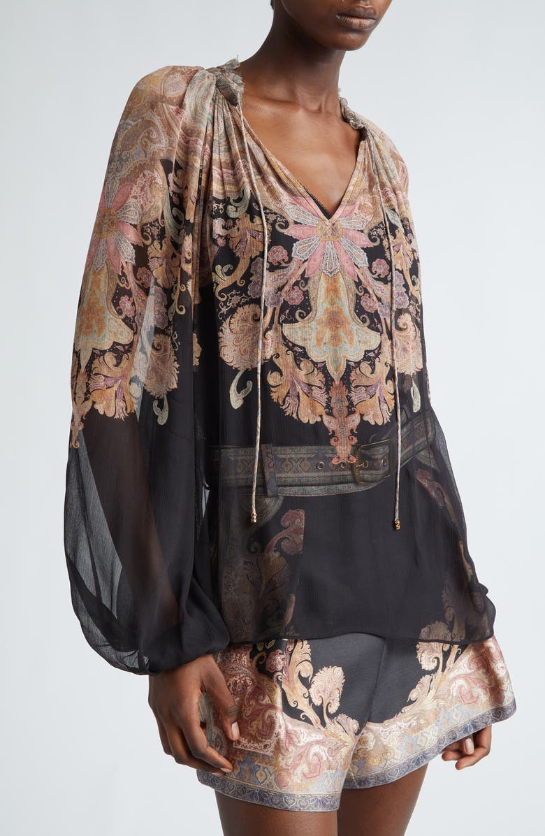Zimmermann Illustration Floral Paisley Top | Nordstromrack