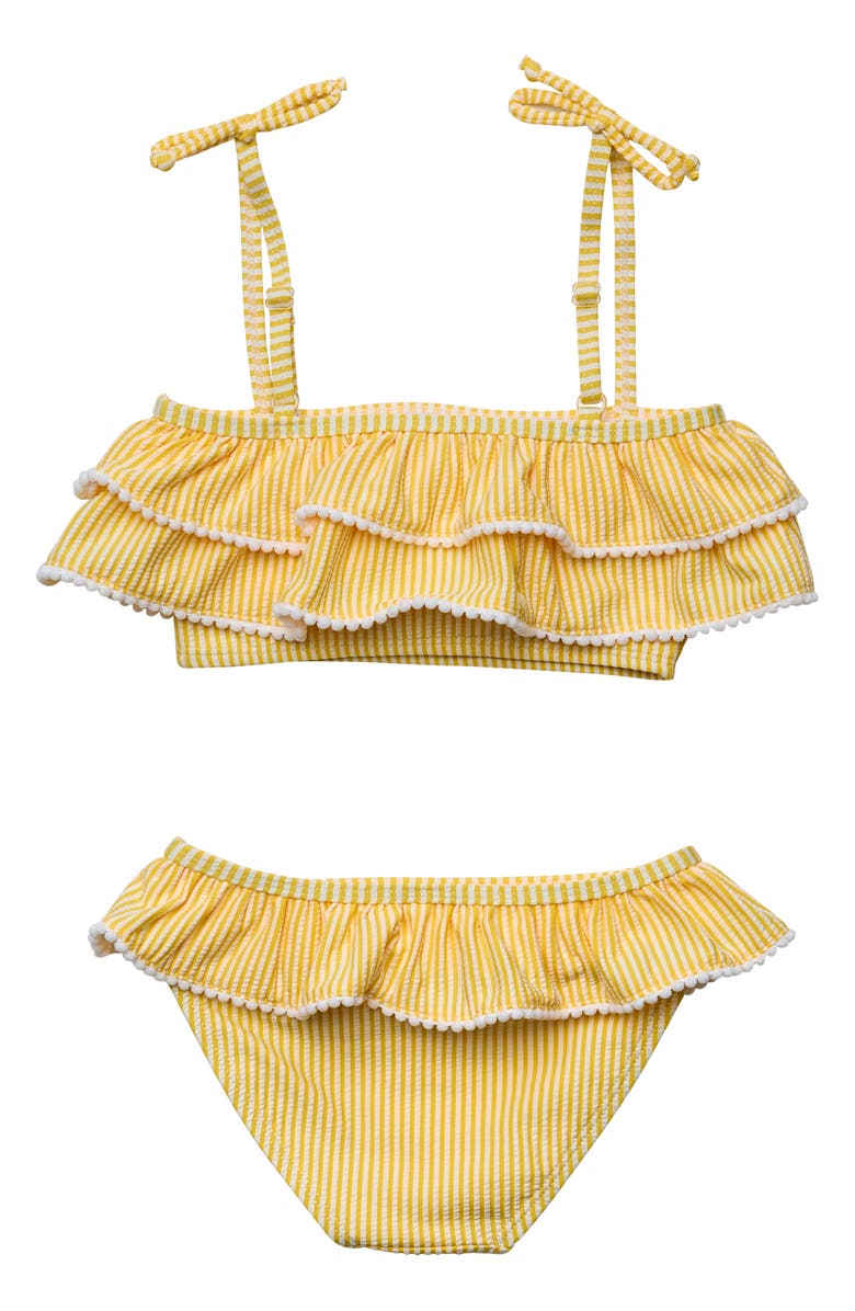 Snapper Rock Kids' Marigold Stripe Seersucker Two-Piece Swimsuit ...