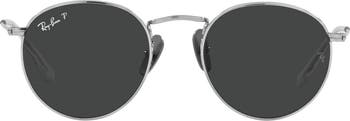 Ray-Ban 47mm Round Titanium Sunglasses | Nordstrom