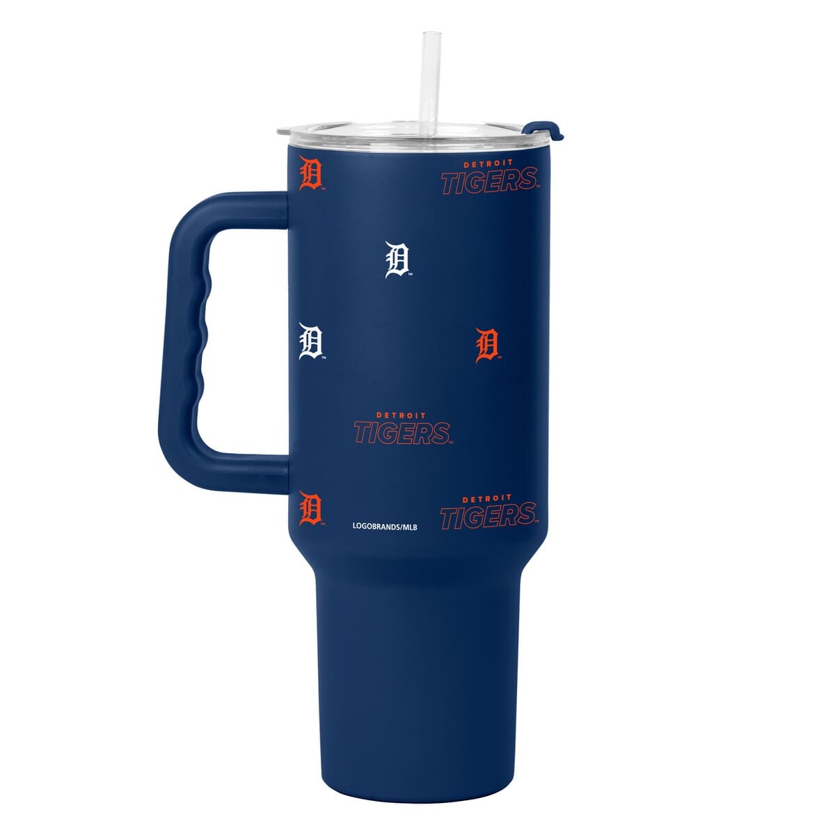 LOGO BRANDS Detroit Tigers 40oz. Step and Repeat Powder Coat Tumbler ...
