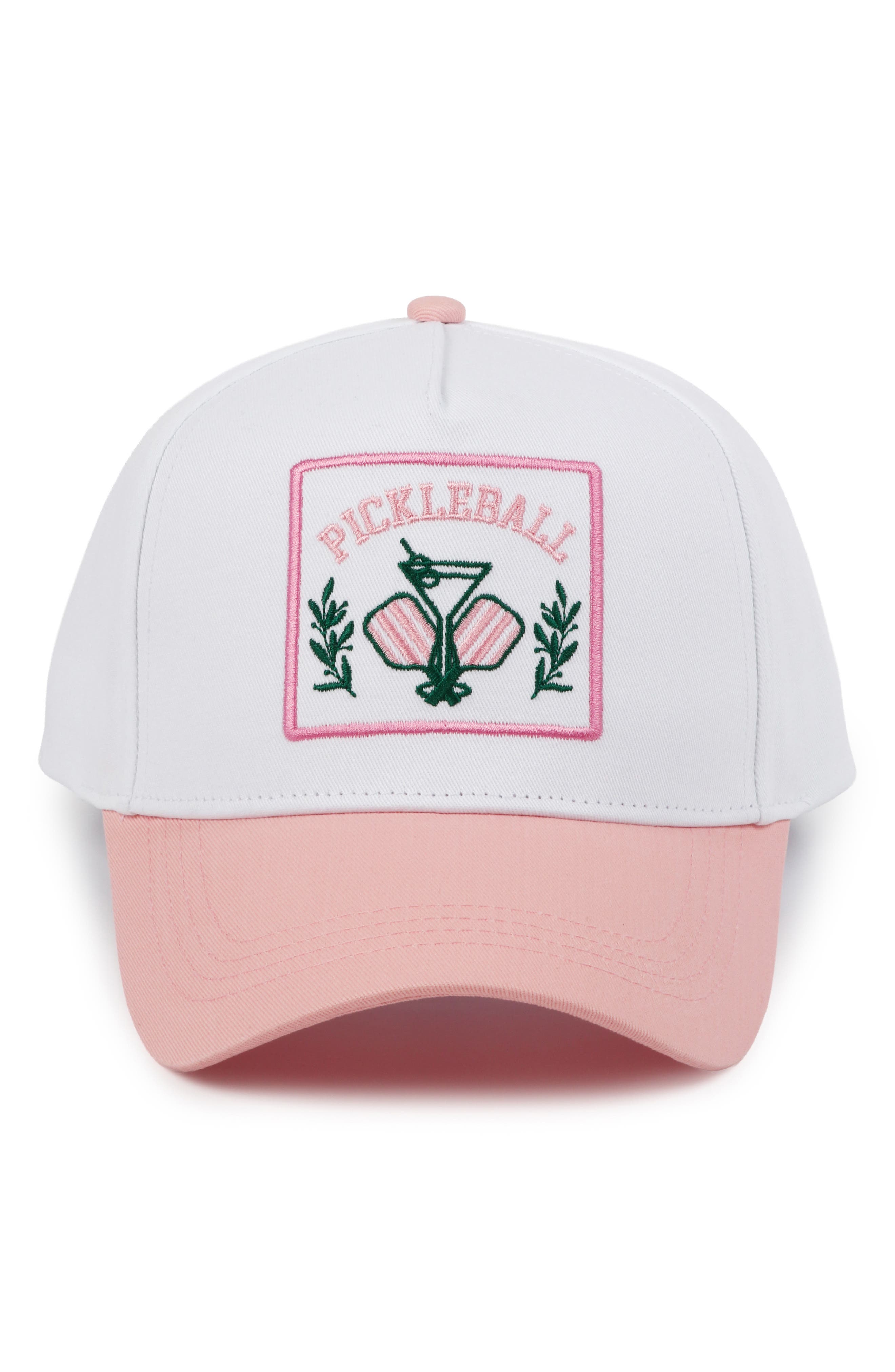 David & Young Pickleball Embroidered Patch Cotton Baseball Cap ...