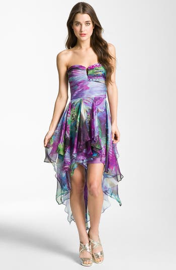 Hailey by Adrianna Papell Handkerchief Hem Chiffon Dress | Nordstrom