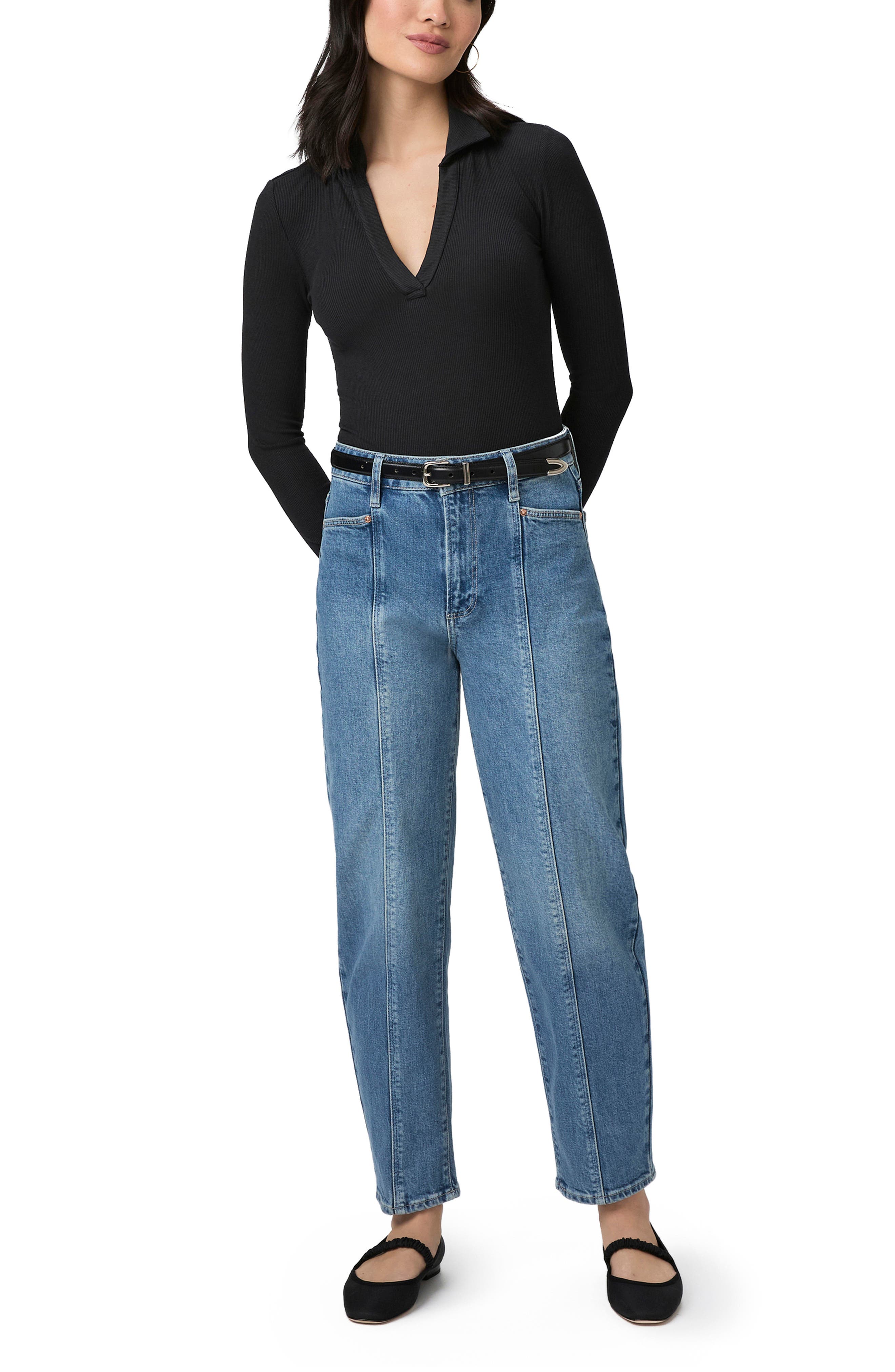 PAIGE Alexis High Waist Ankle Barrel Leg Jeans | Nordstromrack