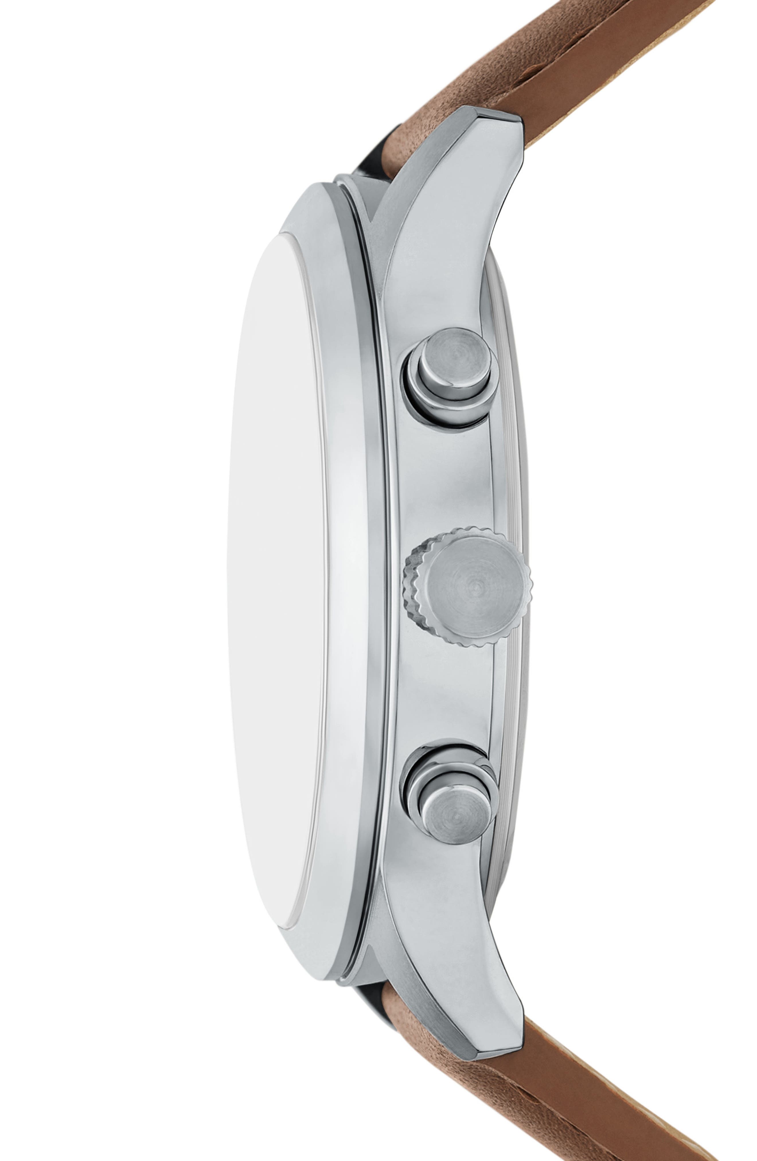 Fossil Bennett Multifunction Leather Strap Watch, 45mm | Nordstromrack