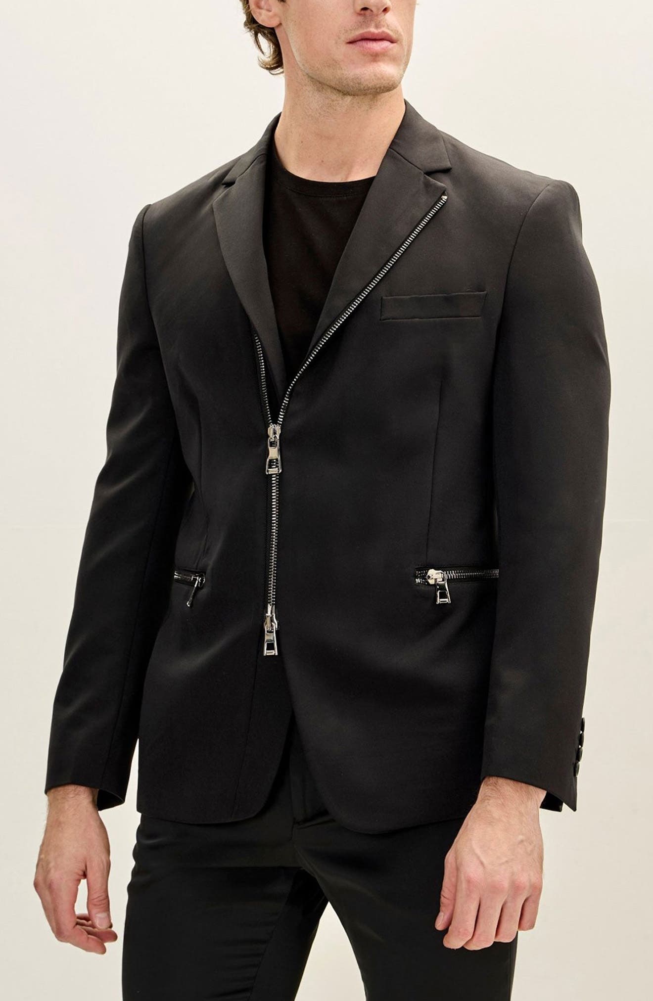 RON TOMSON Everyday Two Way Zip Blazer | Nordstromrack