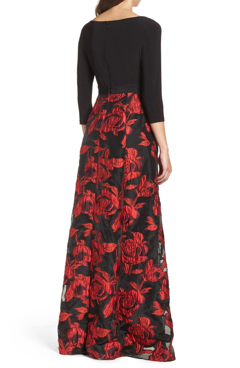 Adrianna Papell Rose Organza High/Low Maxi Dress | Nordstrom