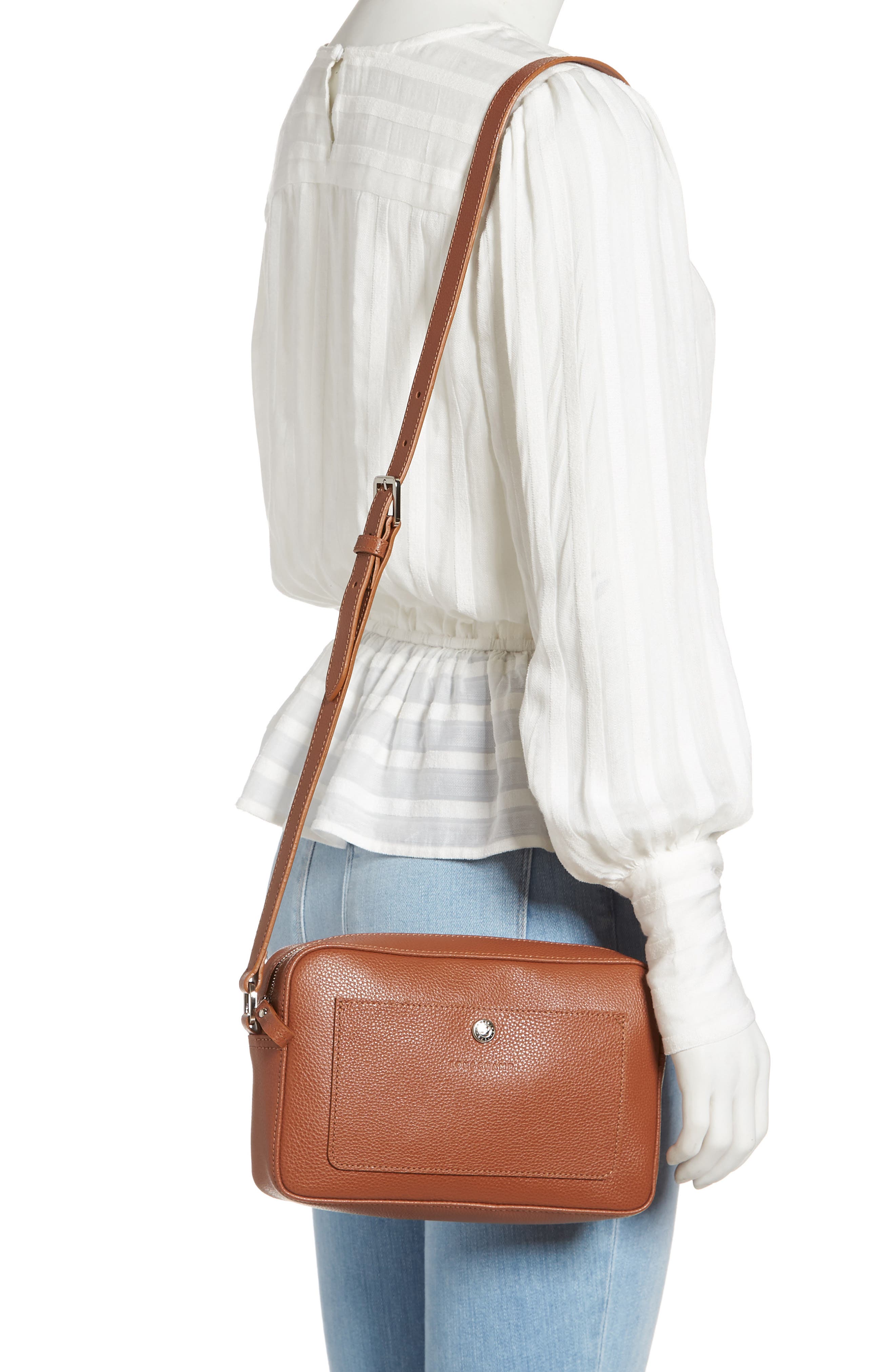 Longchamp Le Foulonné Leather Camera Crossbody Bag | Nordstromrack