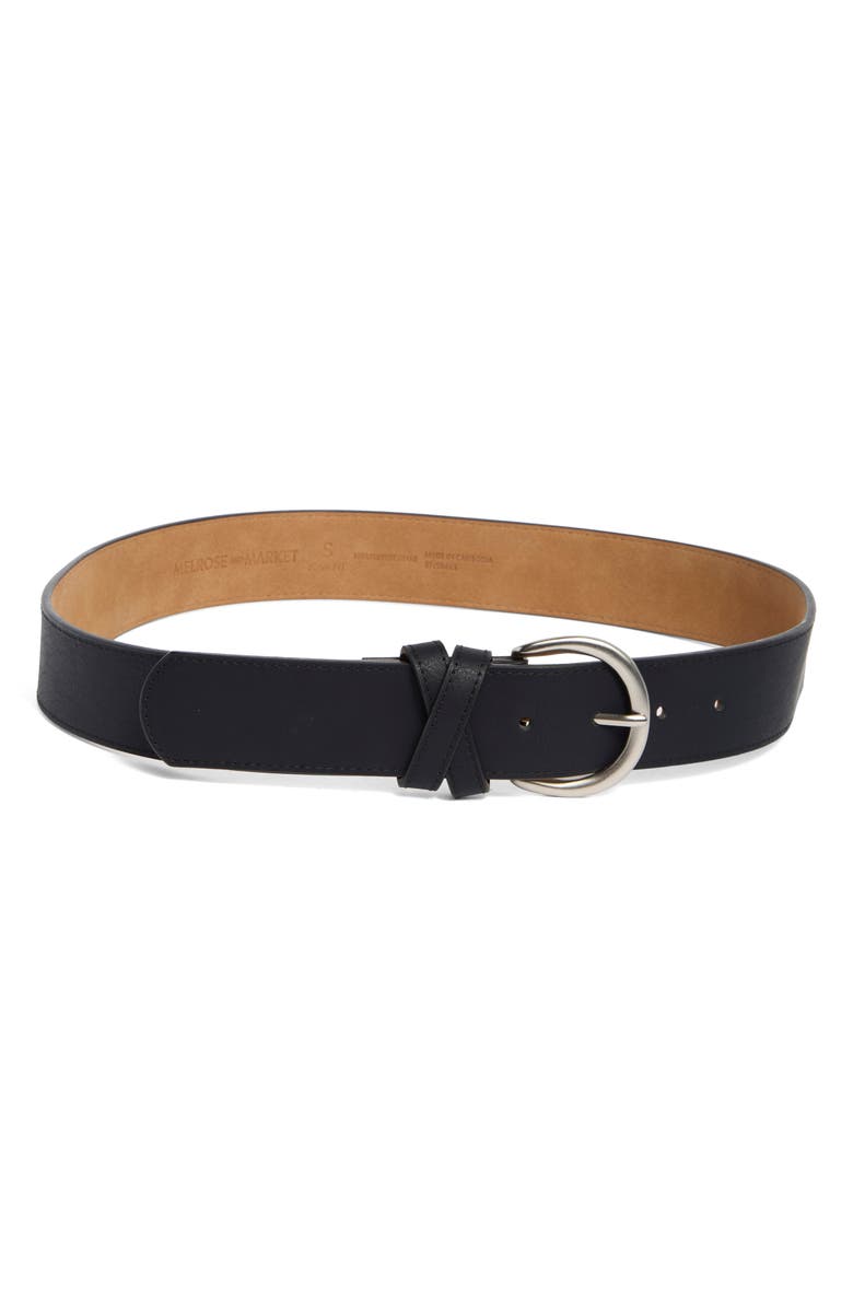 Melrose and Market Dani Cross Loop Wide Buckle Belt | Nordstromrack
