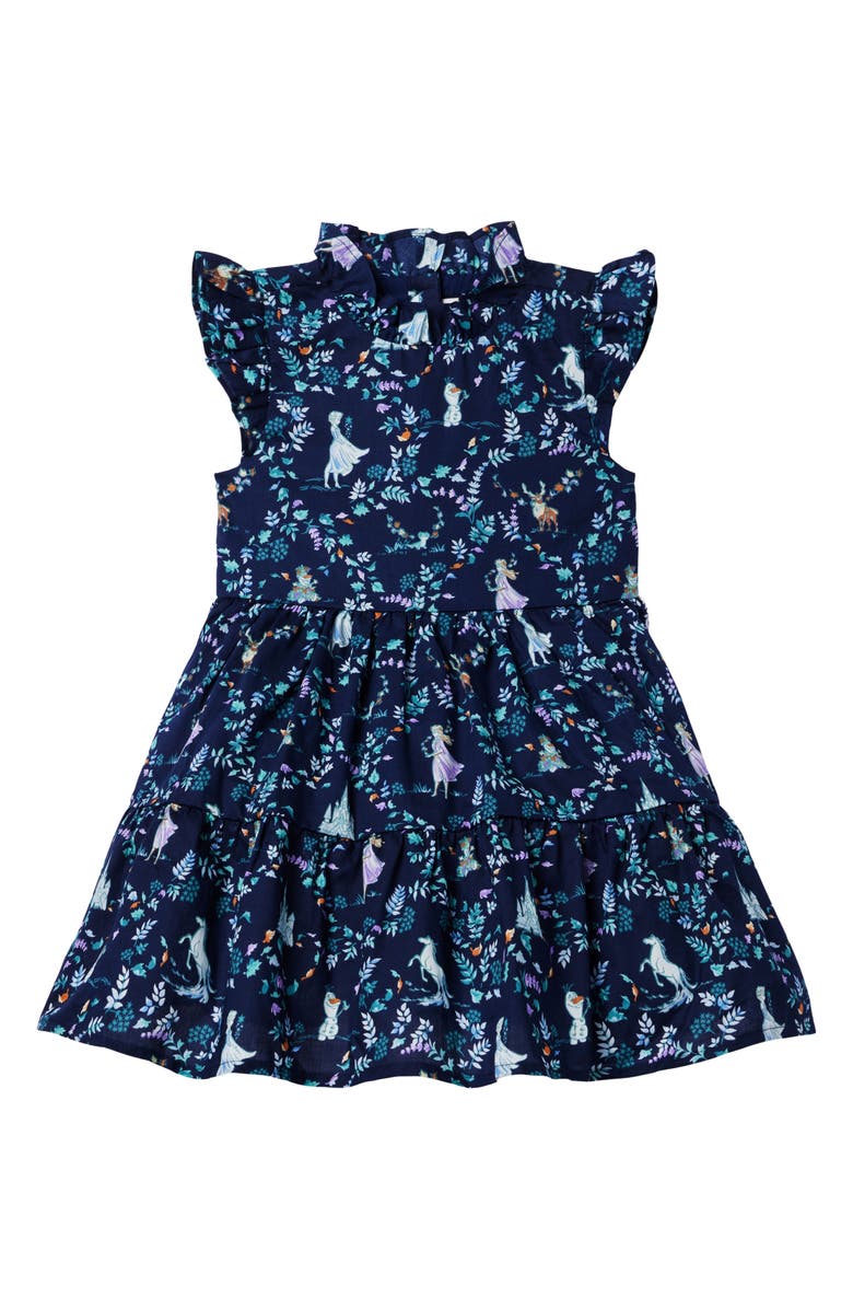Janie and Jack x Disney Kids' Disney100 Frozen 2 Tiered Dress | Nordstrom