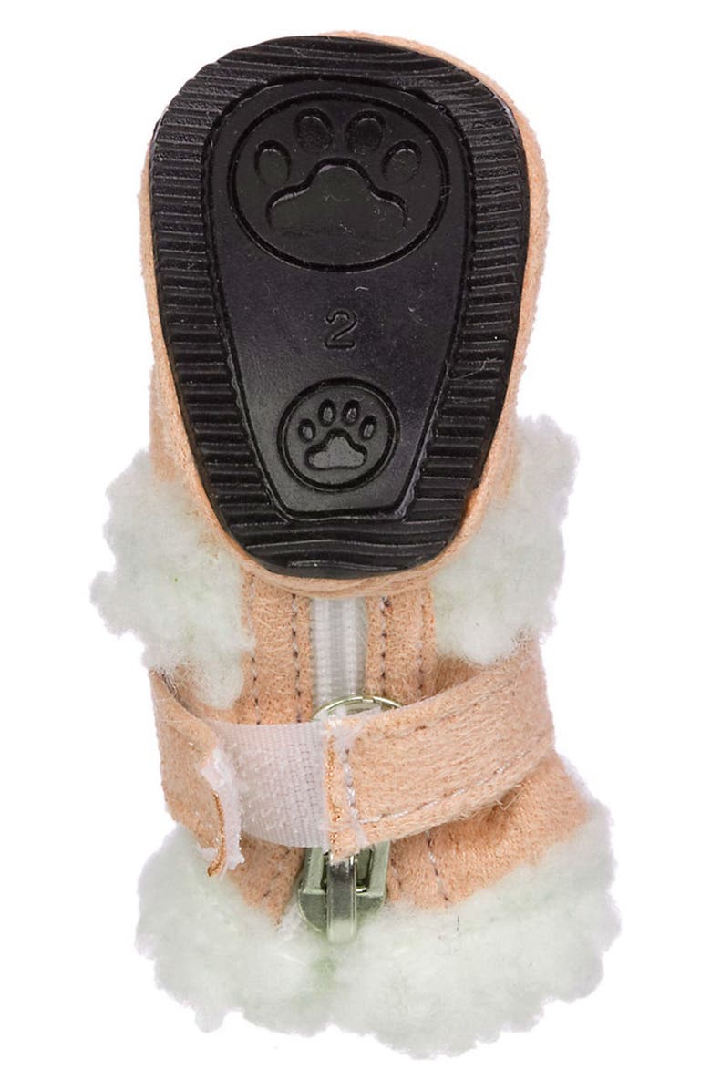 PET LIFE Pet Life® Faux Shearling DUGGZ Dog Shoes - Set of 4 - Extra ...
