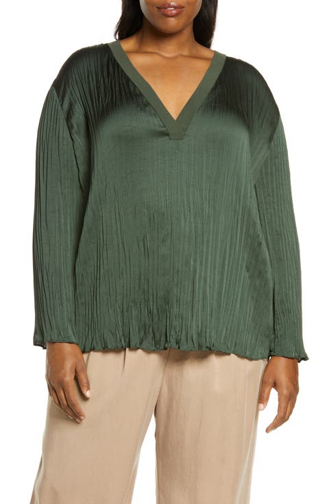 Satin Plus-Size Blouses | Nordstrom