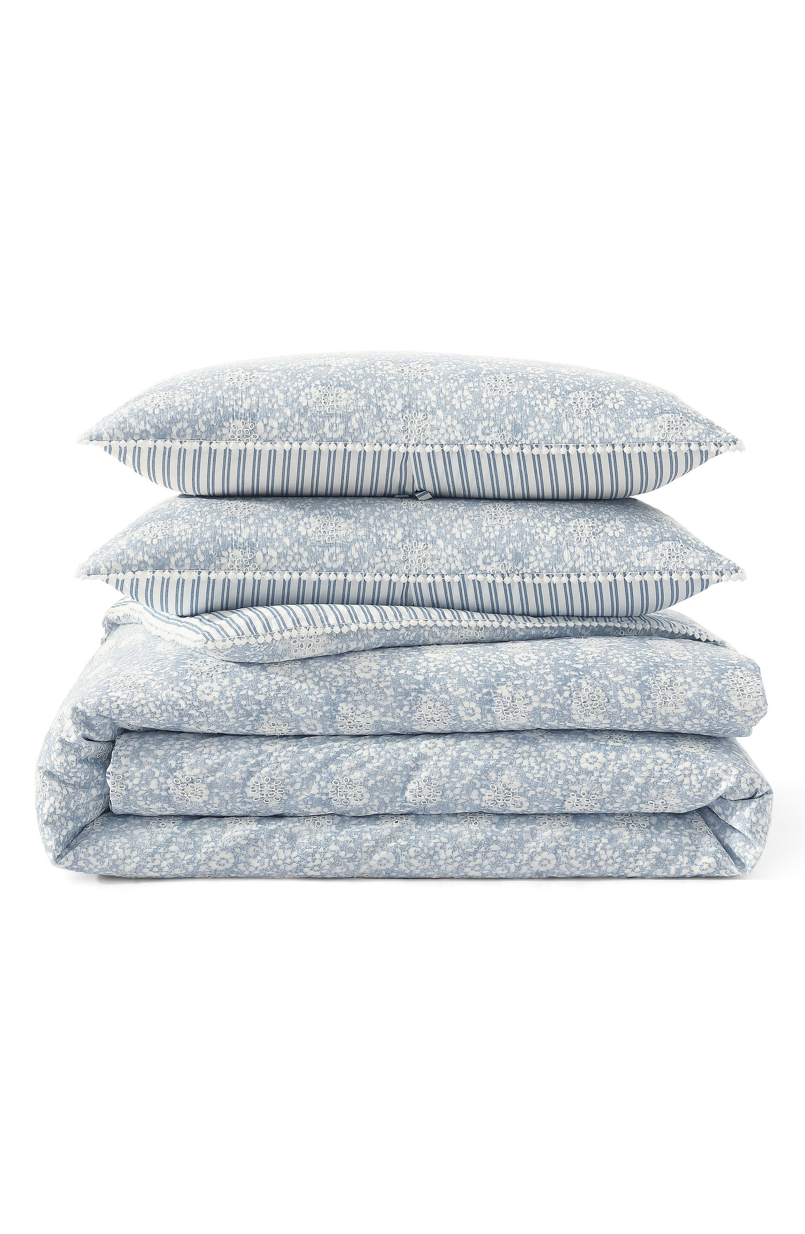Peri Home Ikat Eyelet Comforter & Shams Set | Nordstrom