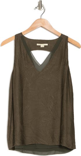 cooper & ella Harper Crinkled V-Neck Tank | Nordstromrack