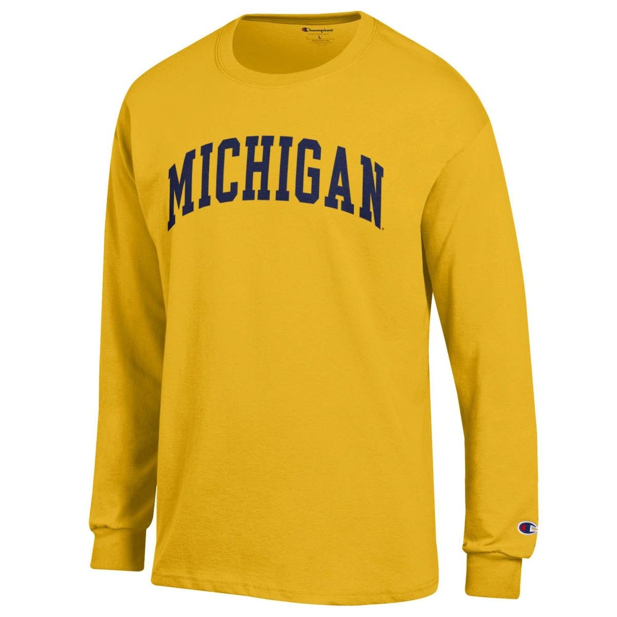 Champion Men's Champion Maize Michigan Wolverines Basic Arch Long ...
