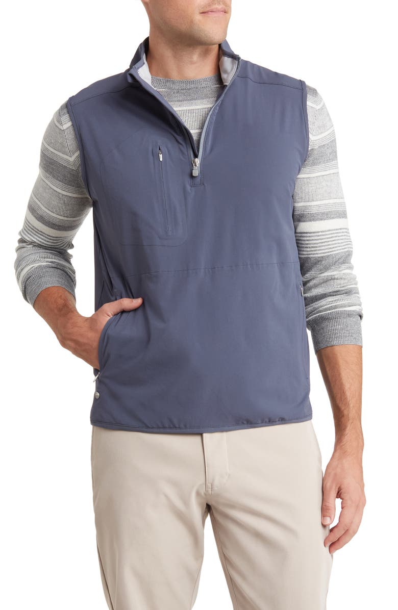 Peter Millar Flex Adapt Water Resistant Half Zip Golf Vest | Nordstromrack