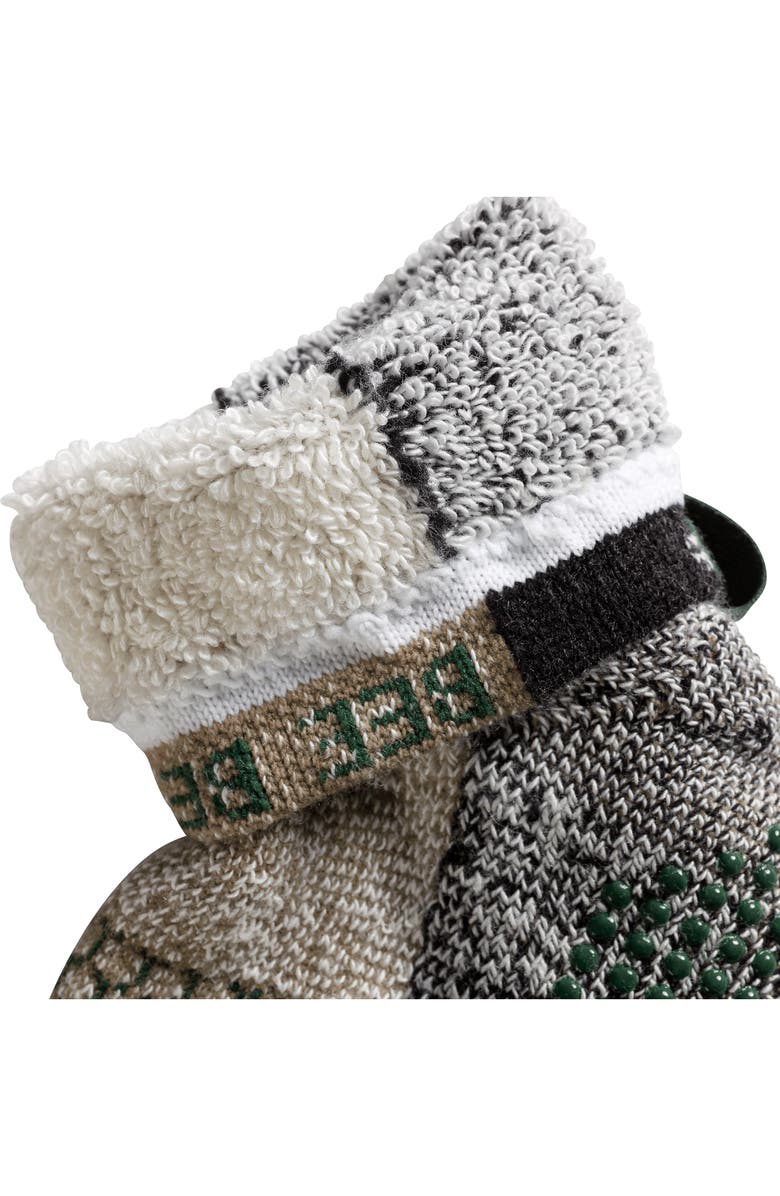 Bombas Merino Wool Blend Colorblock Gripper Slipper Calf Socks ...