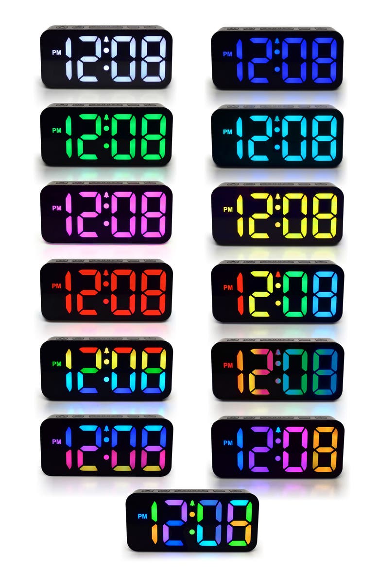 Red/Green/Blue Display Alarm Clock | Nordstromrack