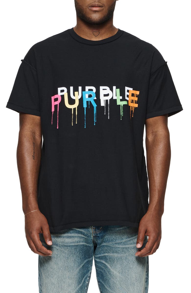 PURPLE BRAND Textured Inside Out Logo Graphic T-Shirt | Nordstrom