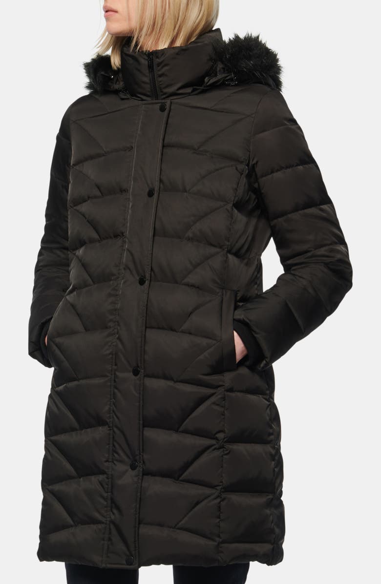 Marc New York Medina Faux Fur Trim Down Puffer Jacket | Nordstromrack
