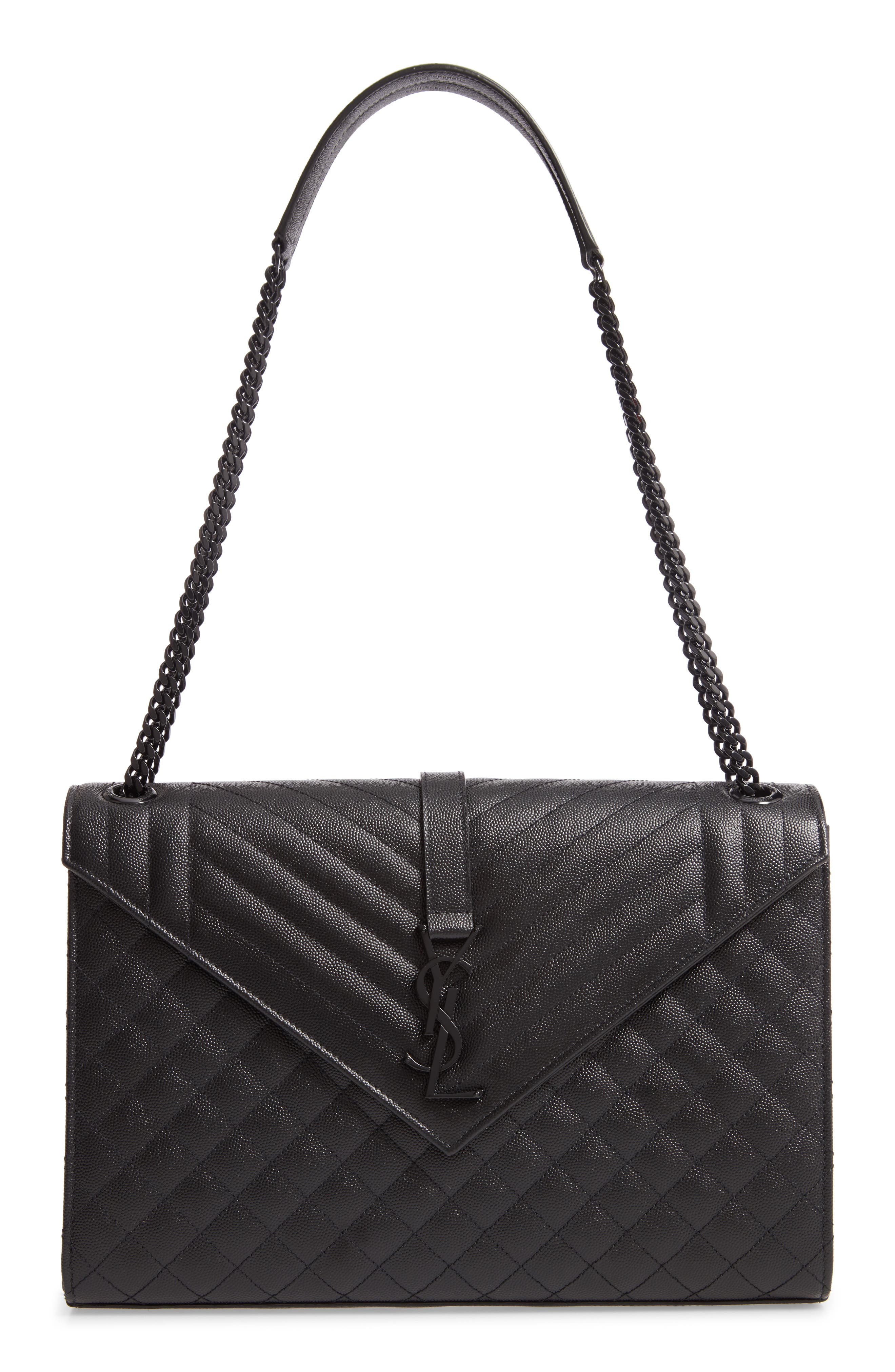 Saint Laurent Large Envelope Calfskin Leather Shoulder Bag | Nordstromrack