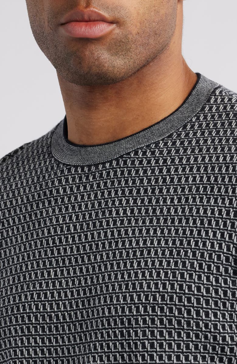Emporio Armani Geo Box Wool Crewneck Sweater | Nordstromrack