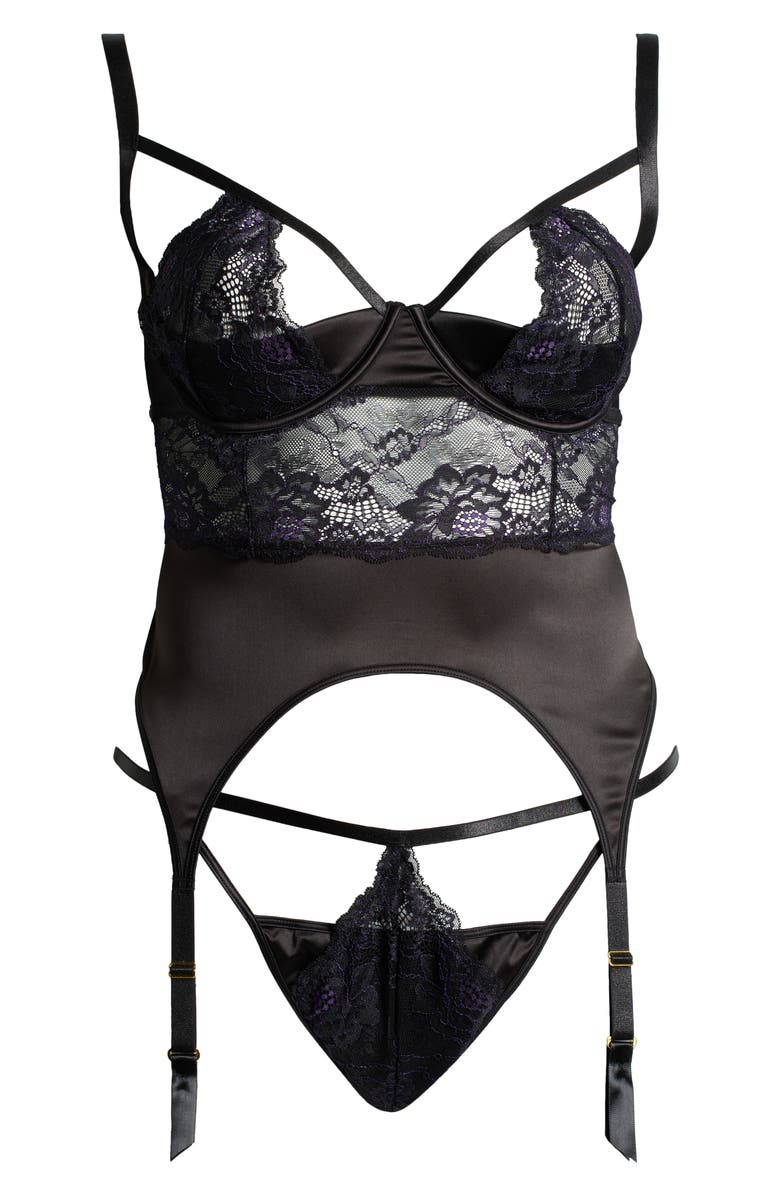 Oh La La Cheri Demi Underwire Basque & Thong Set | Nordstrom