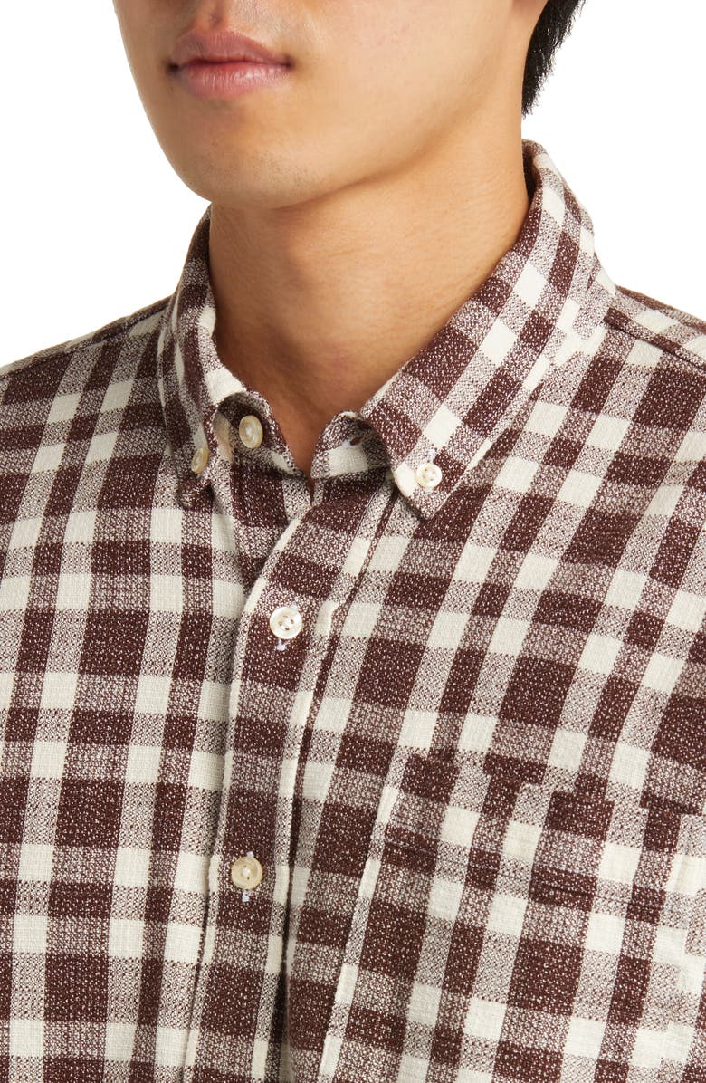 FORET Drift Plaid Cotton Button-Down Shirt | Nordstromrack