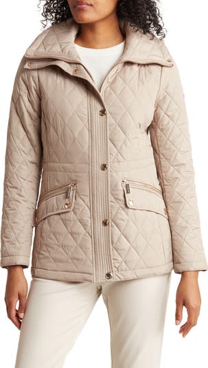 Michael Kors Water Resistant Quilted Hooded Jacket | Nordstrom