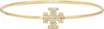 Tory Burch Eleanor Pavé Hinged Bangle | Nordstrom