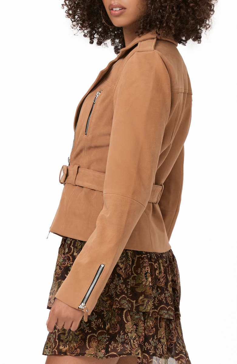 PAIGE Dannie Belted Suede Jacket | Nordstromrack