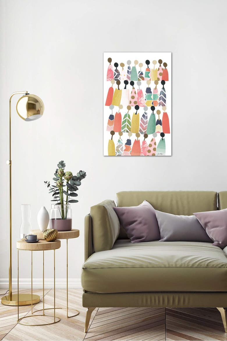 Pastel Rainbow People by LouLouArtStudio Canvas Wall Art 26" x 40 ...