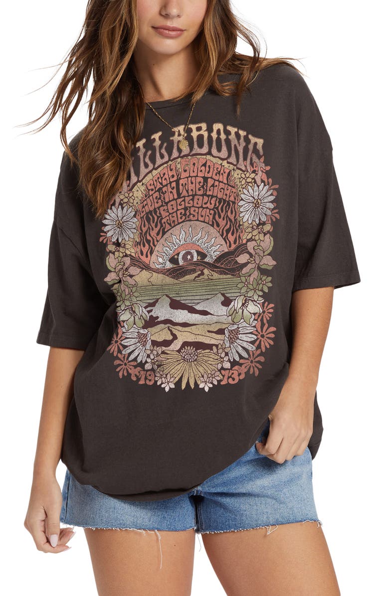Billabong Golden Times Oversize Cotton Graphic T-Shirt | Nordstromrack