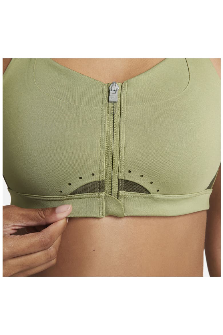 Dri-FIT Alpha Padded Zip Front Sports Bra (Women) | Nordstromrack