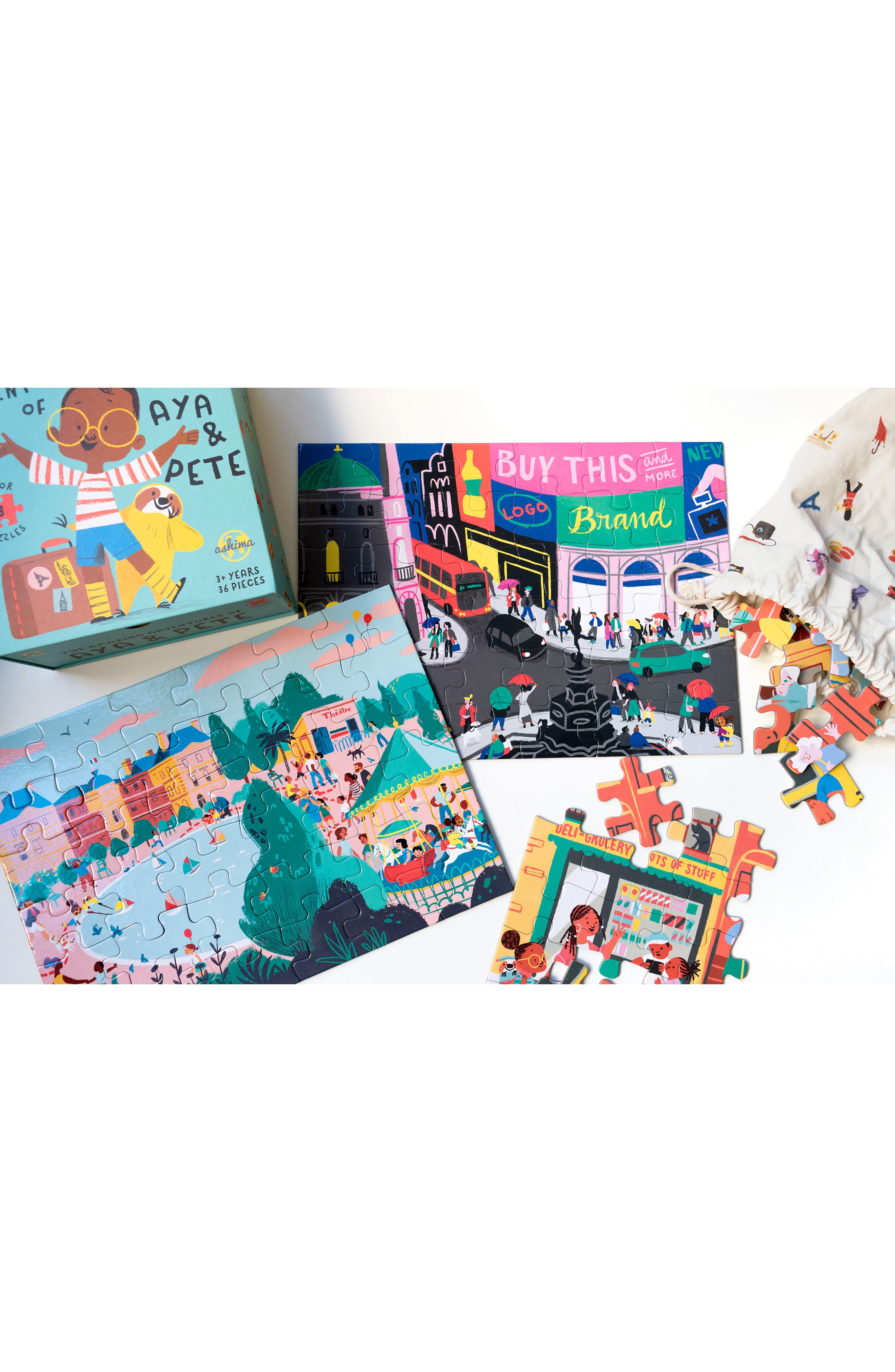 AYA AND PETE Aya & Pete Set of 3 Puzzles | Nordstromrack