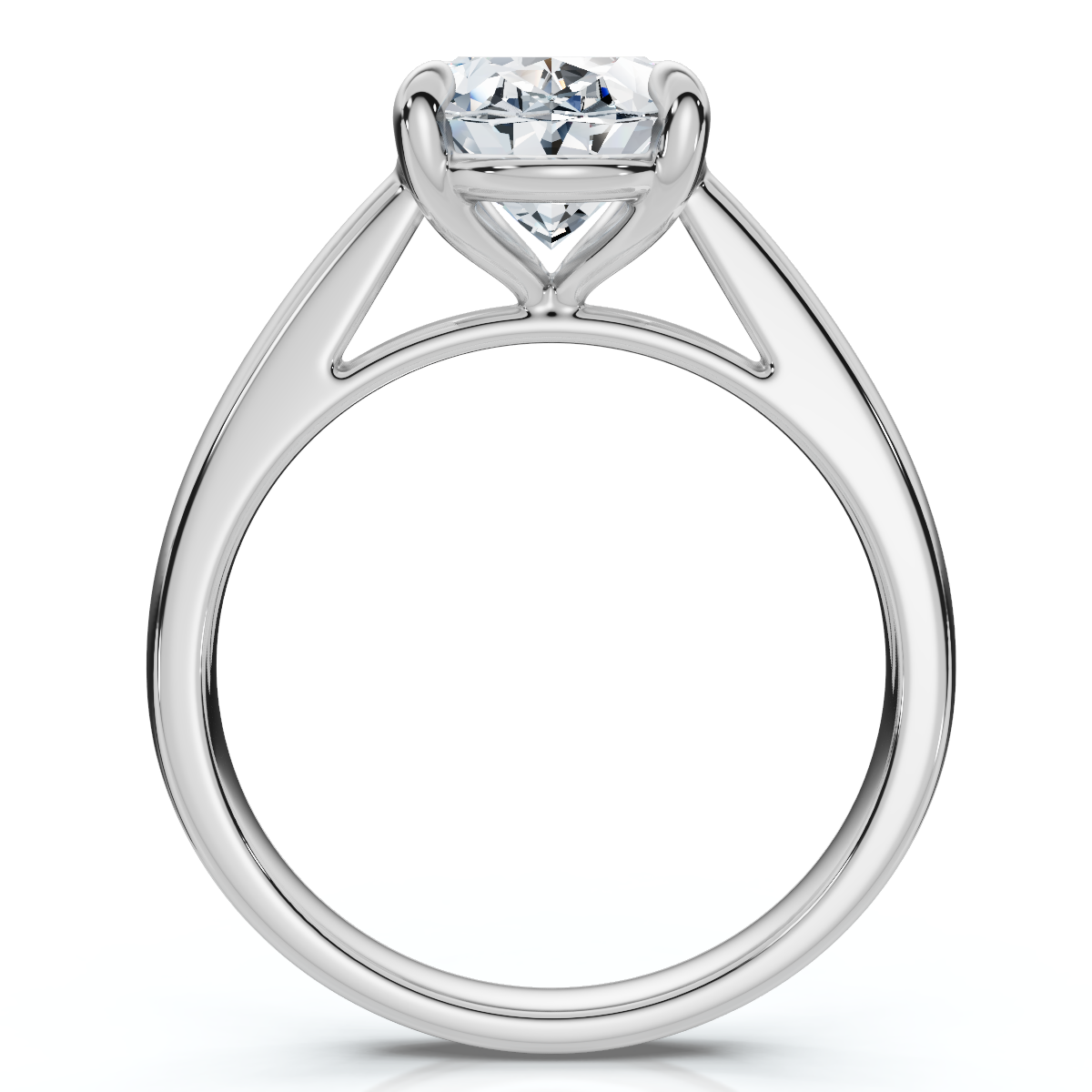 Bliss Diamond Certified 2Ct Oval Solitaire Ashley Diamond Engagement ...