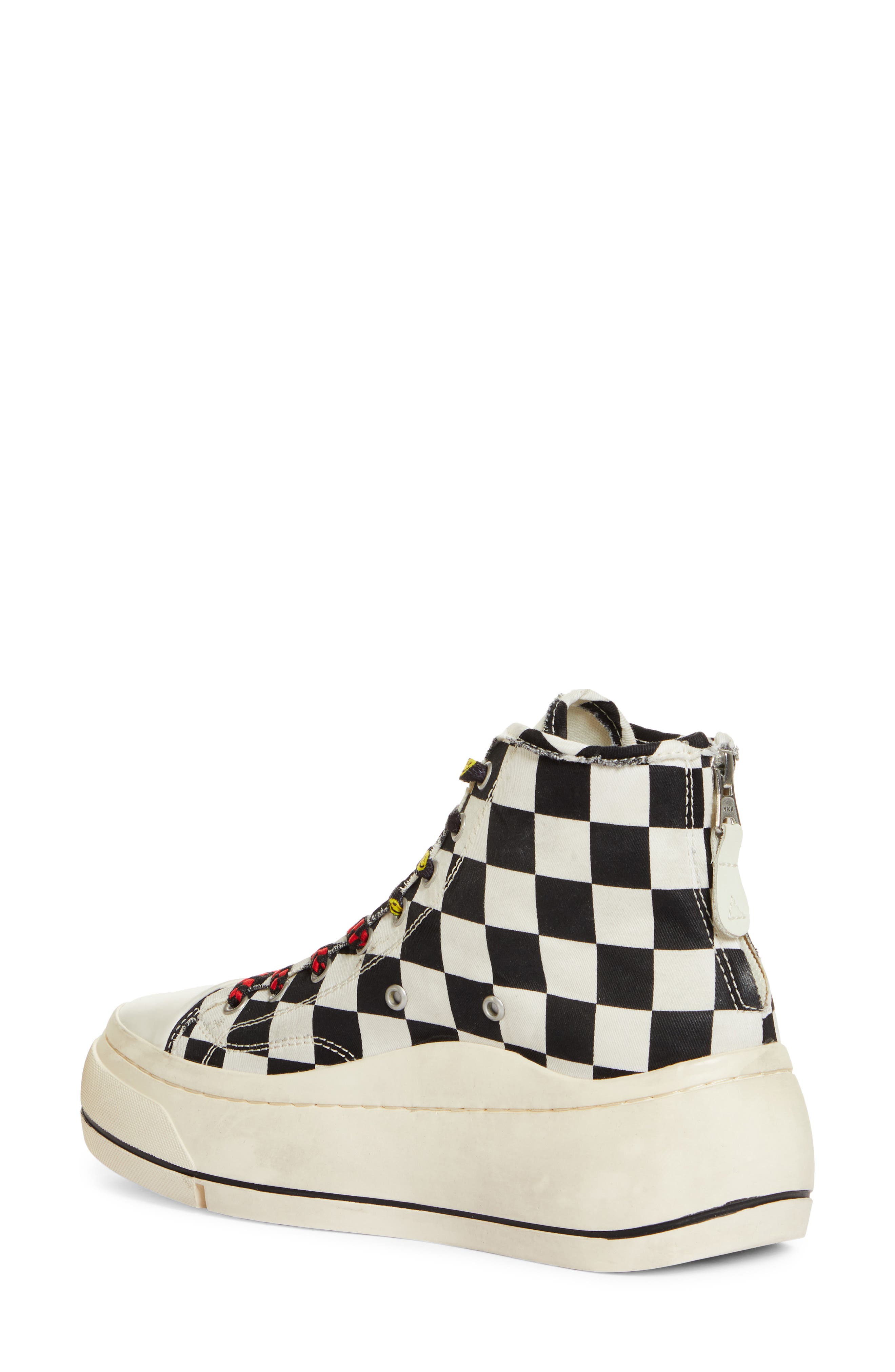 R13 Distressed Platform High Top Sneaker (Women) | Nordstrom